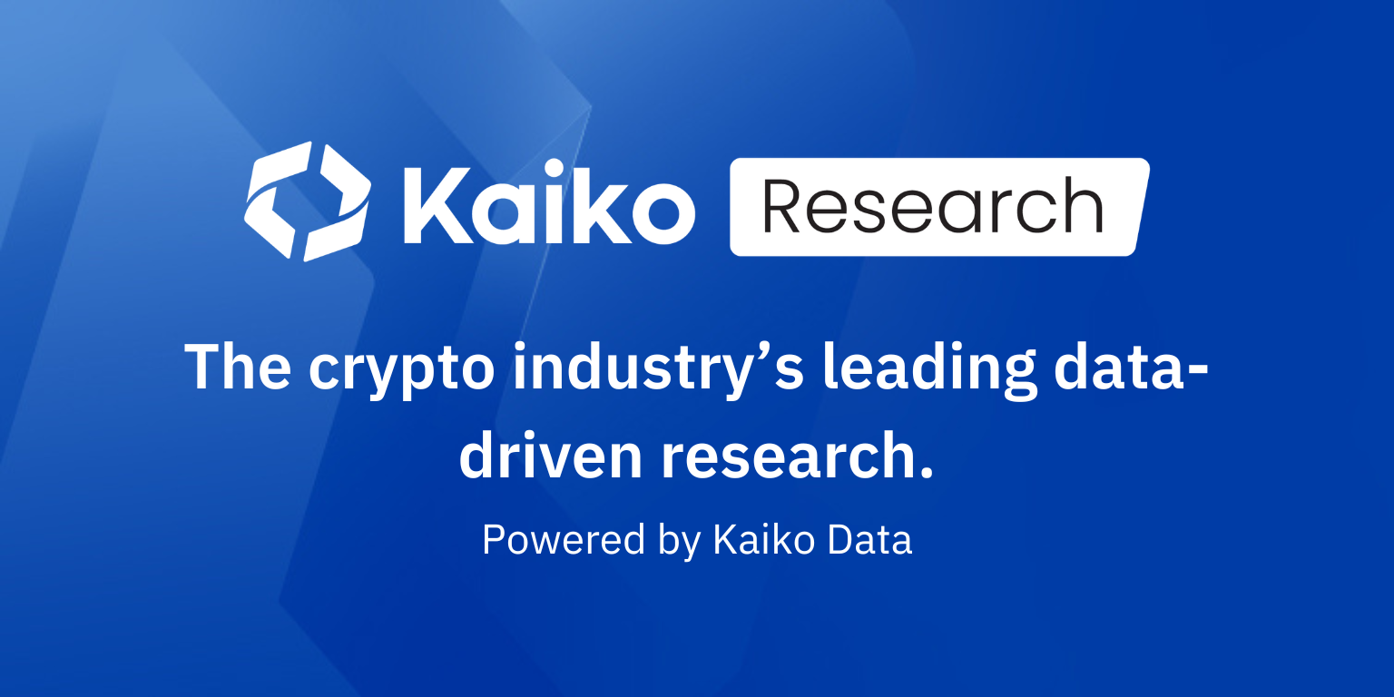 The crypto industry’s leading data-driven research. - Kaiko - Research